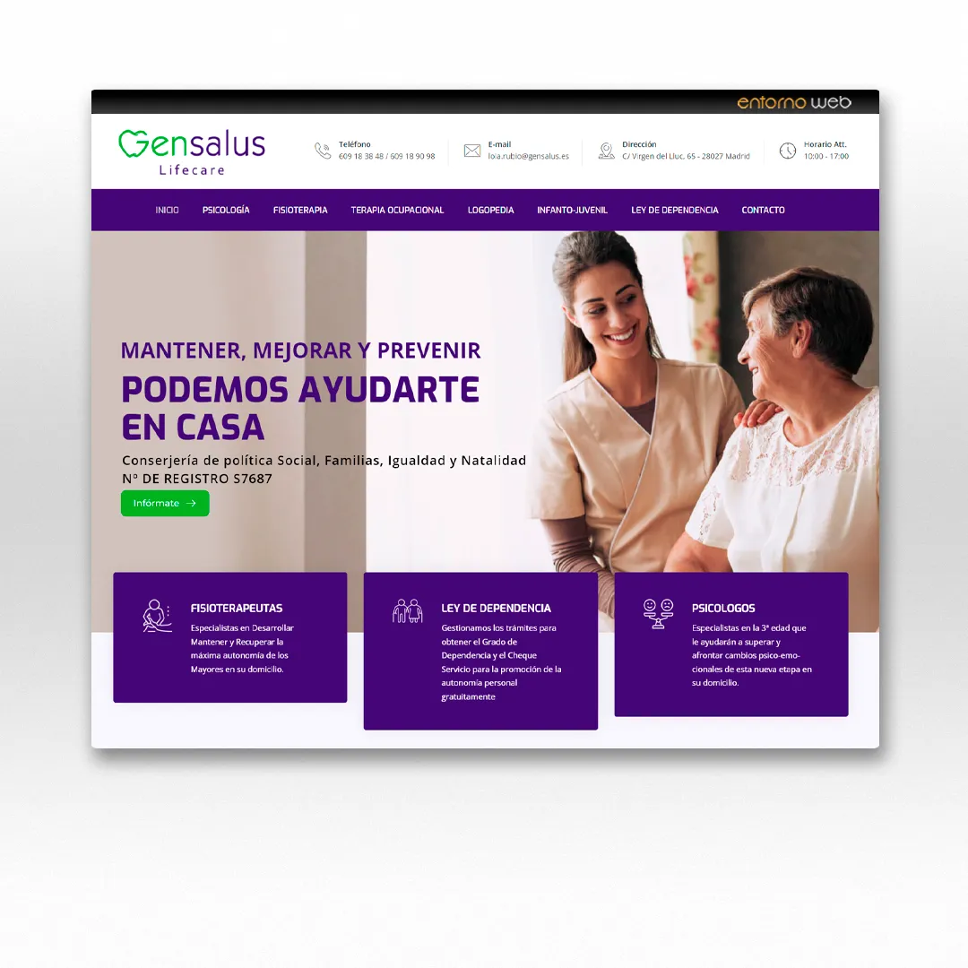 Desarrollo Web - Gensalus.es – Entorno web